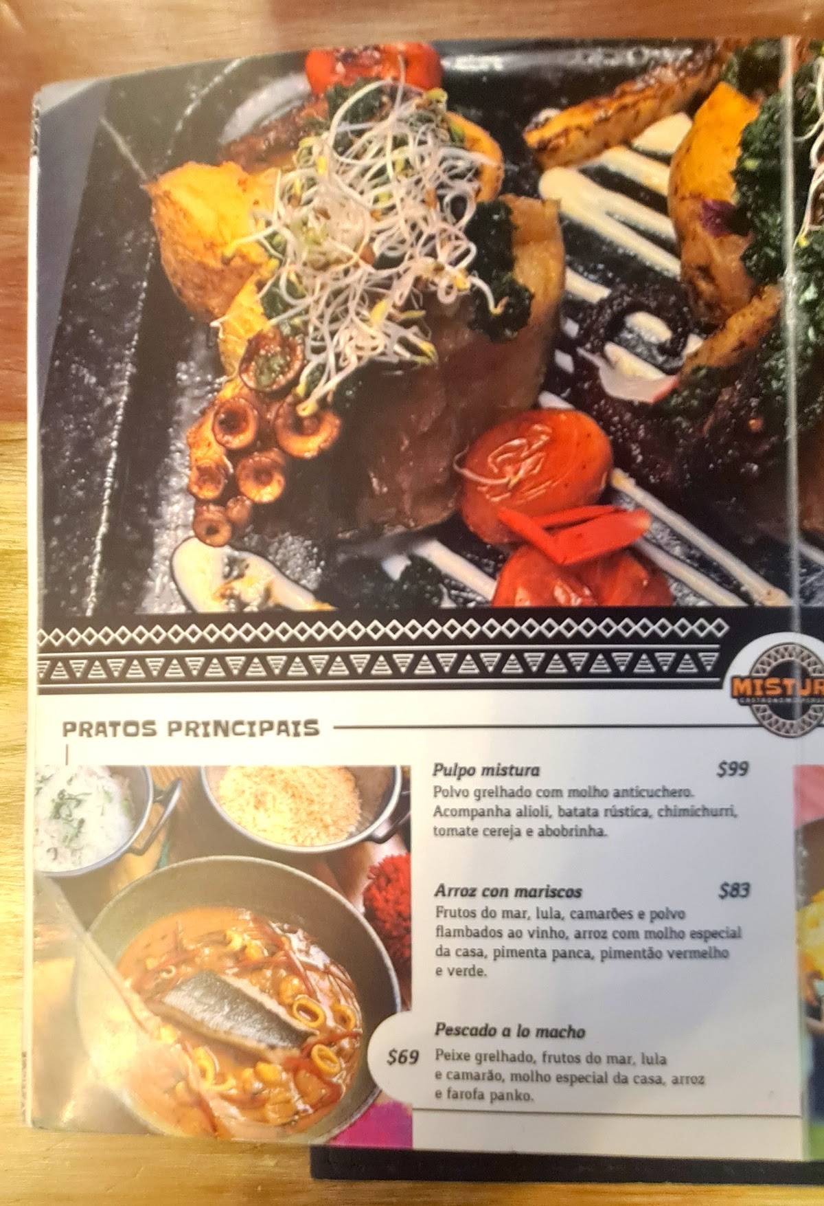 Menu em Mistura - Gastronomia Peruana restaurante, São Paulo