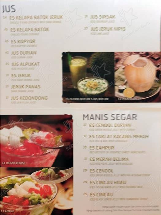 Menu at Sate Khas Senayan Lotte Shopping Avenue restaurant, South ...