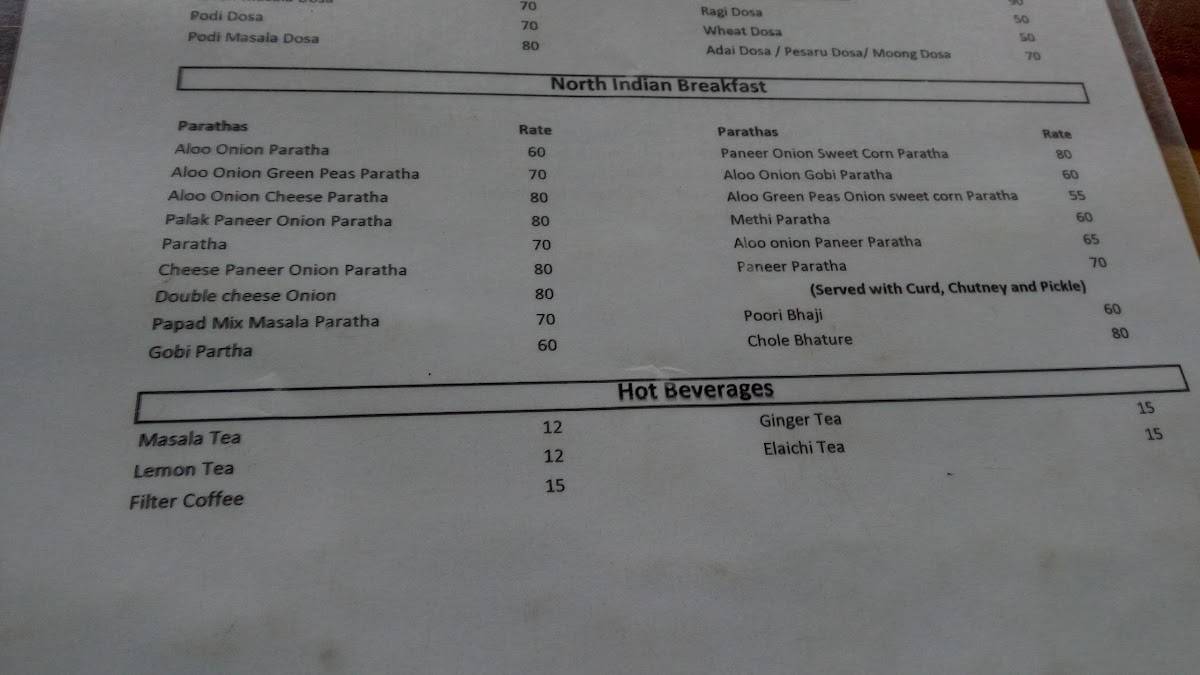 Menu at Sattvic Veg Restaurant, Bengaluru, 7