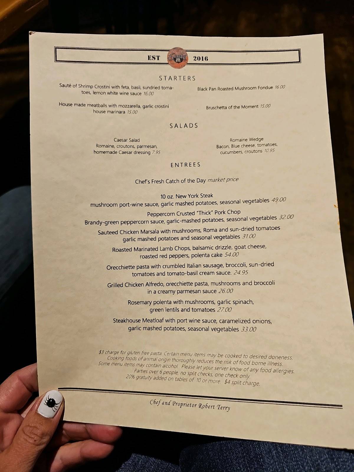 Menu at Saute' on 6th pub & bar, Clarkston