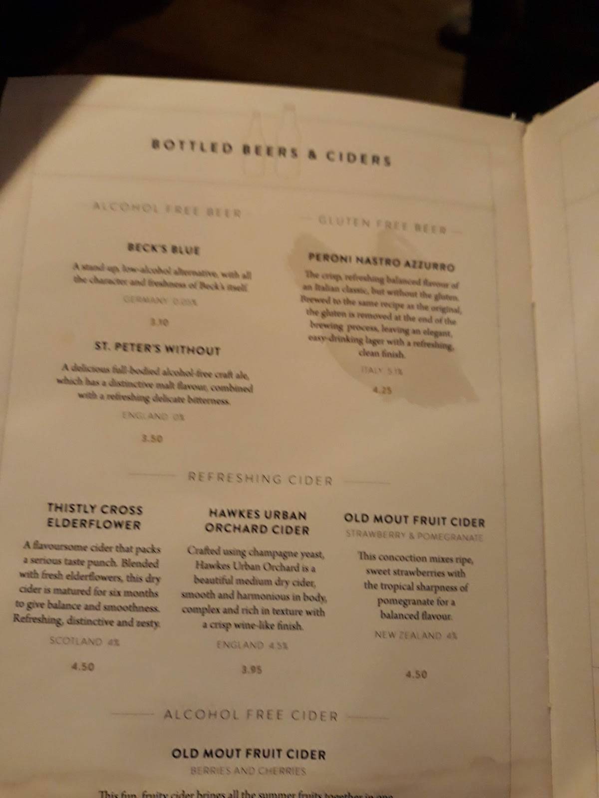 Menu at Saxon Mill Warwick pub & bar, Warwick