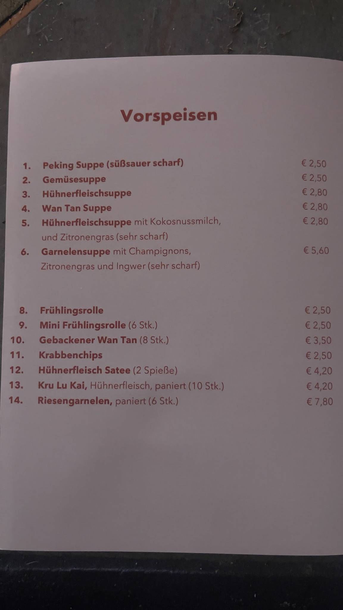 Speisekarte von Schnellimbiss Neun Drachen restaurant, Langgöns
