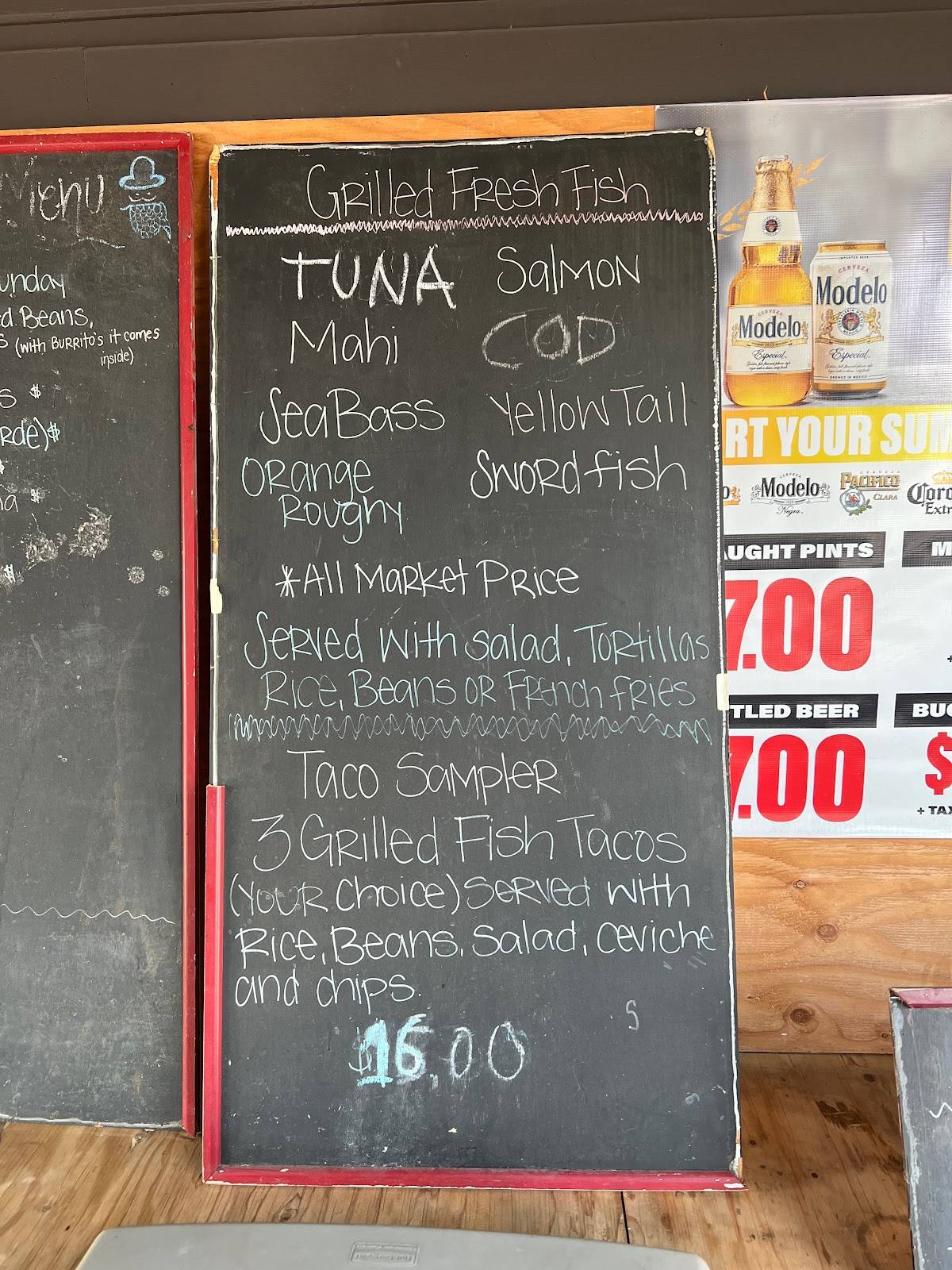 Menu at Señor Fish pub & bar, Los Angeles, Eagle Rock Blvd