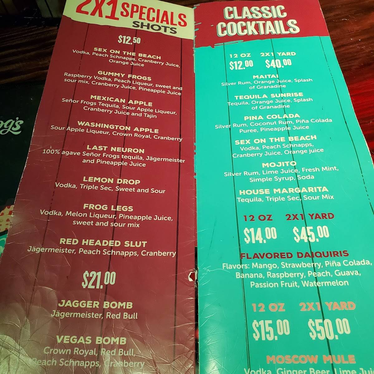 Menu at مطعم طعام pub & bar, Las Vegas, Las Vegas Blvd S