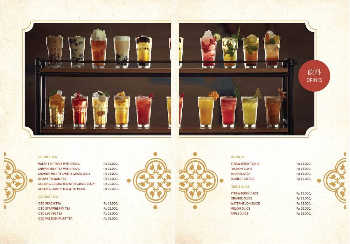 Menu at Seroeni - Plaza Senayan restaurant, Central Jakarta, Plaza Senayan