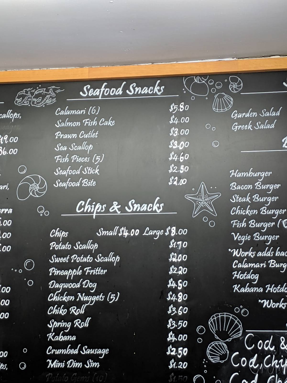 Menu at Shelley Inn cafe, Shorncliffe