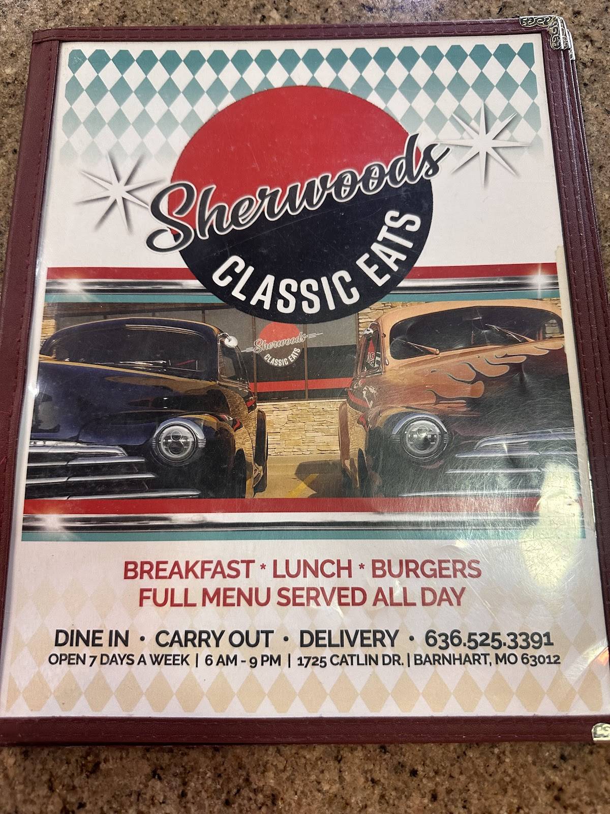 Menu at Sherwood Classic Eats restaurant, Barnhart