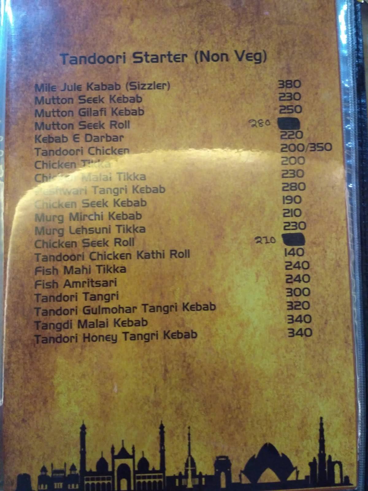 Menu at Shimla Delhi Darbar Fine Dine Restaurant, Raipur