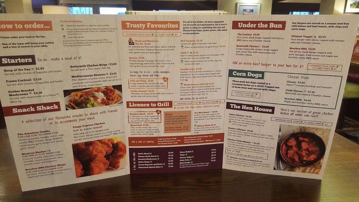 Menu at Shiny Sheff pub & bar, Sheffield