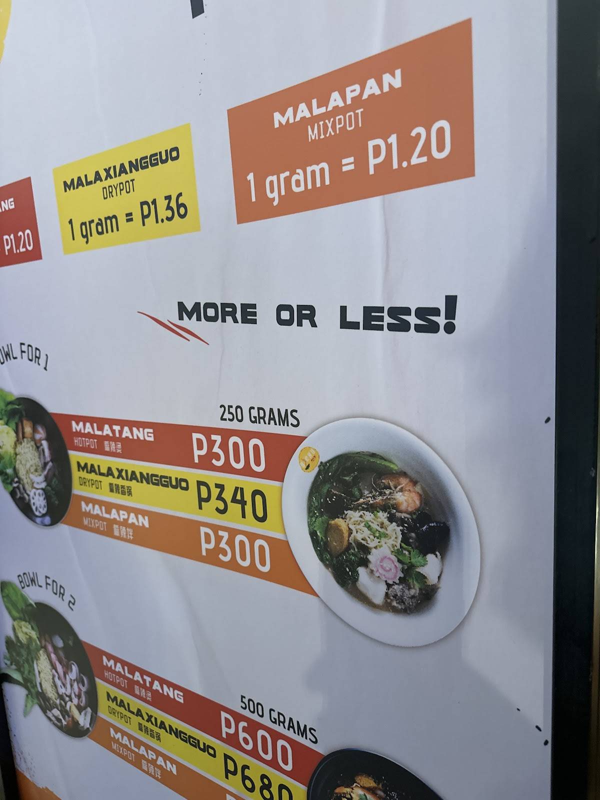 Menu at Sichu Malatang - Double Dragon restaurant, Pasay, Epifanio de ...
