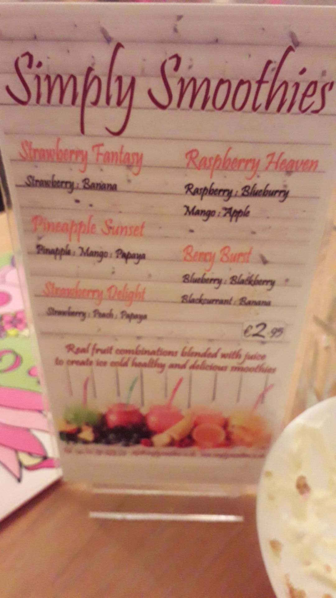 Menu at Side Street Cafe, Cootehill