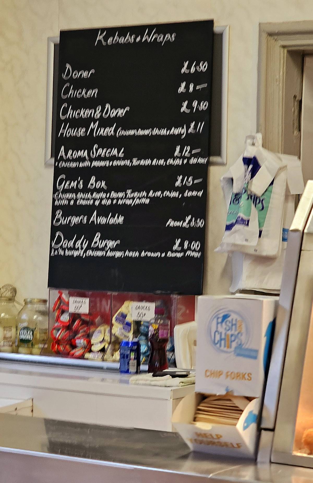 Menu at Silloth Cafe Fish and Chips, Silloth