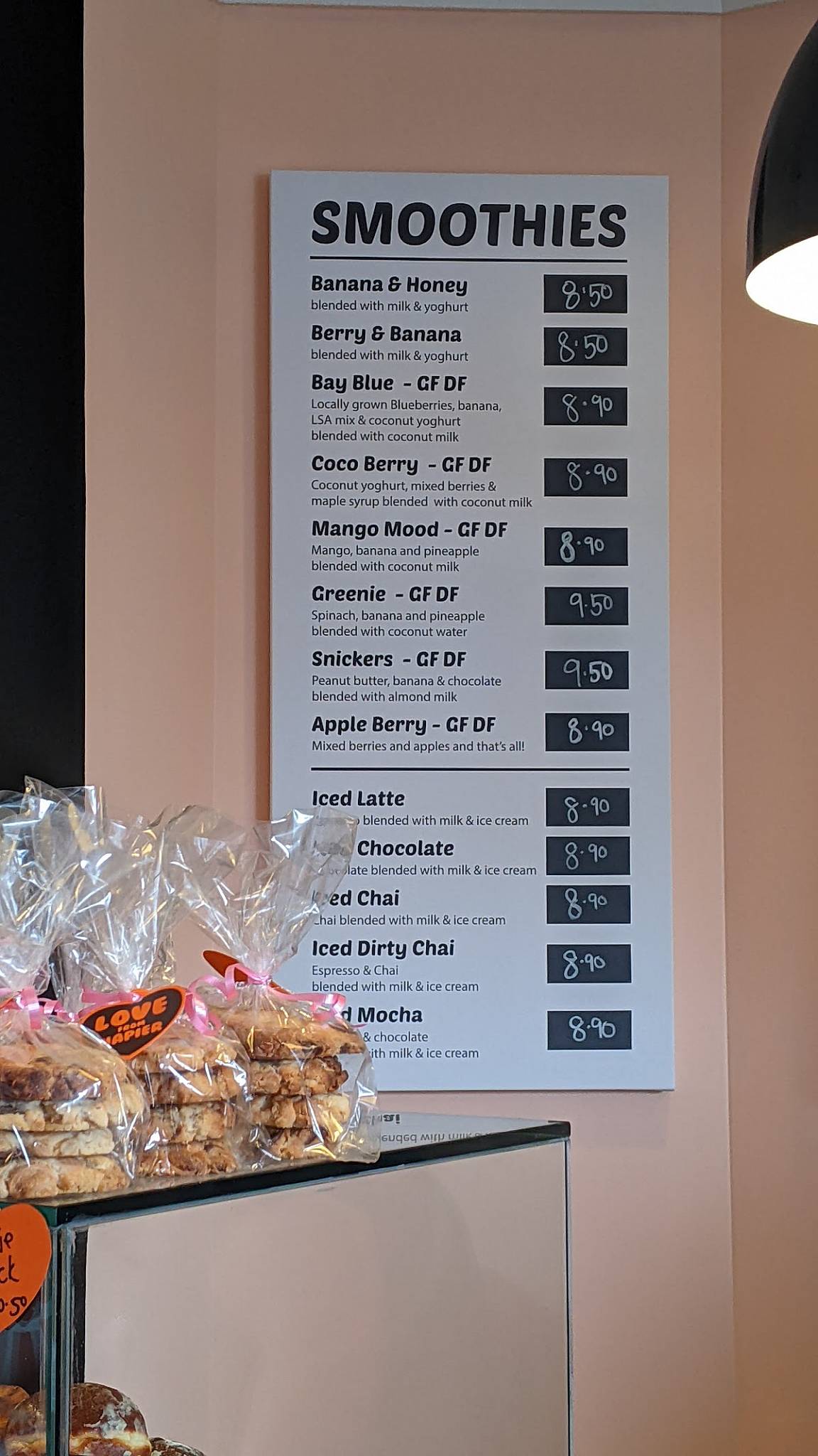 Menu at Six Sisters Coffee House, Napier