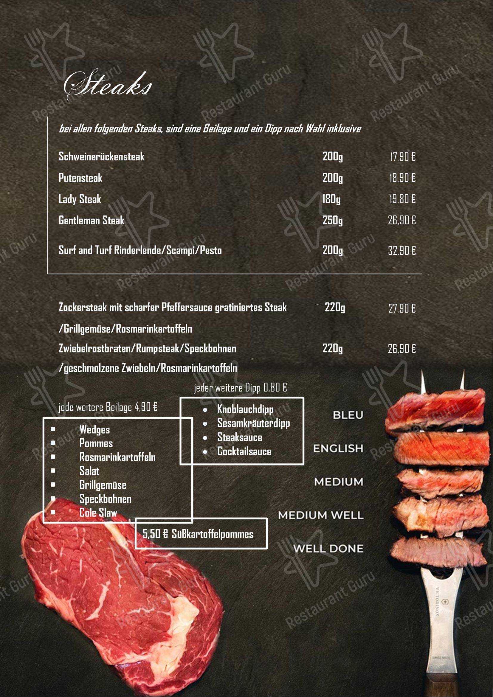 Speisekarte von Skytop restaurant, Berchtesgaden