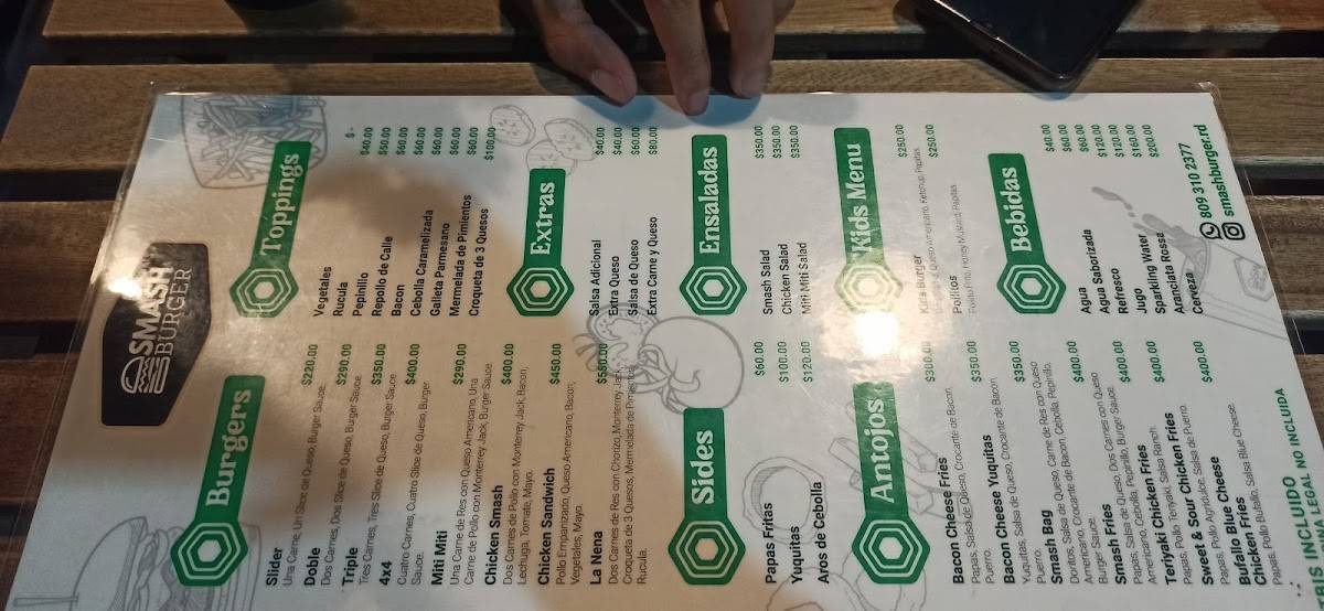 Menu em SMASH BURGER restaurante, Salvador