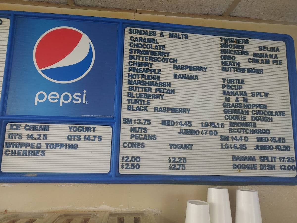 Menu at Snack Shack restaurant, Albia