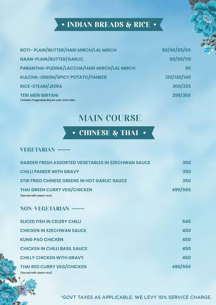 Menu at Solasta Cafe, Gurugram