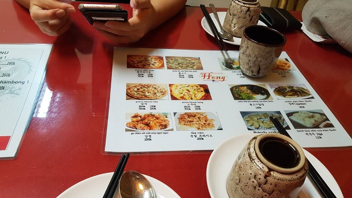 Menu at Song Hong Restaurant 홍강, Hanoi