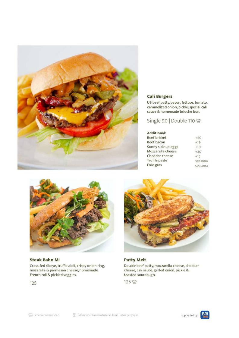 Menu at Spread Cafe by Tootoomoo, Surabaya