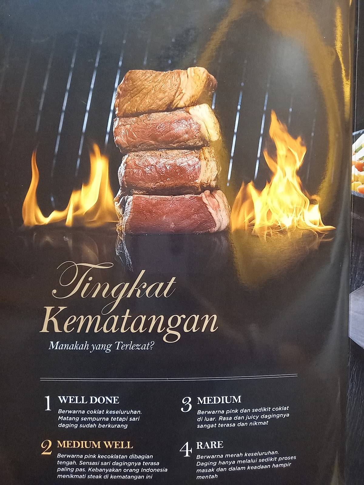 Carta del restaurante Steak21 Aeon Mall Deltamas, Bekasi