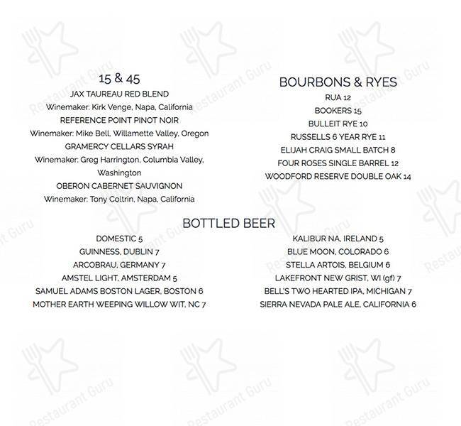 Menu at 131 MAIN Restaurant, Charlotte, Fairview Rd #100