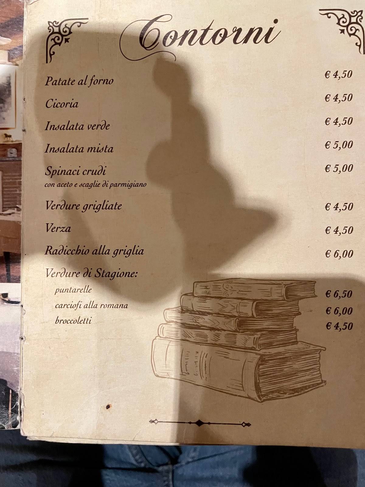 Menu da La Querida steakhouse, Roma, Viale del Circuito