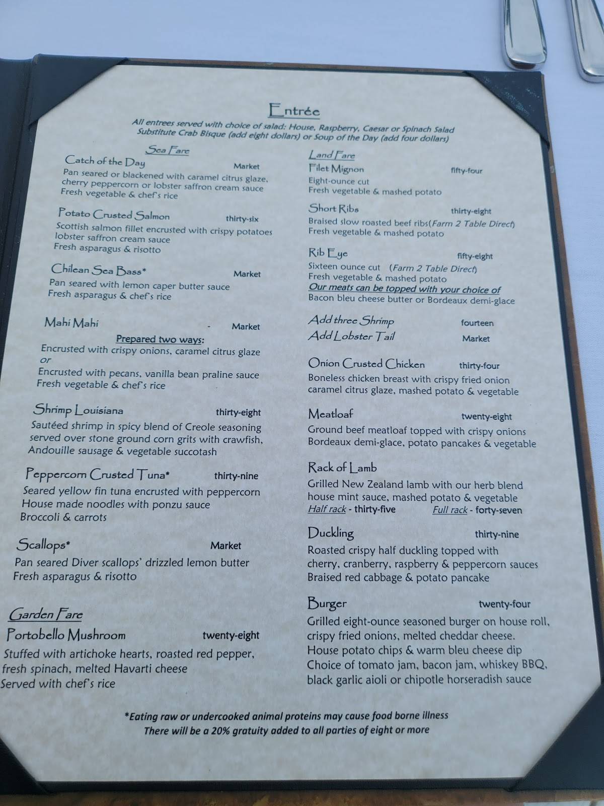 Menu at Yellow Dog Cafe, Malabar