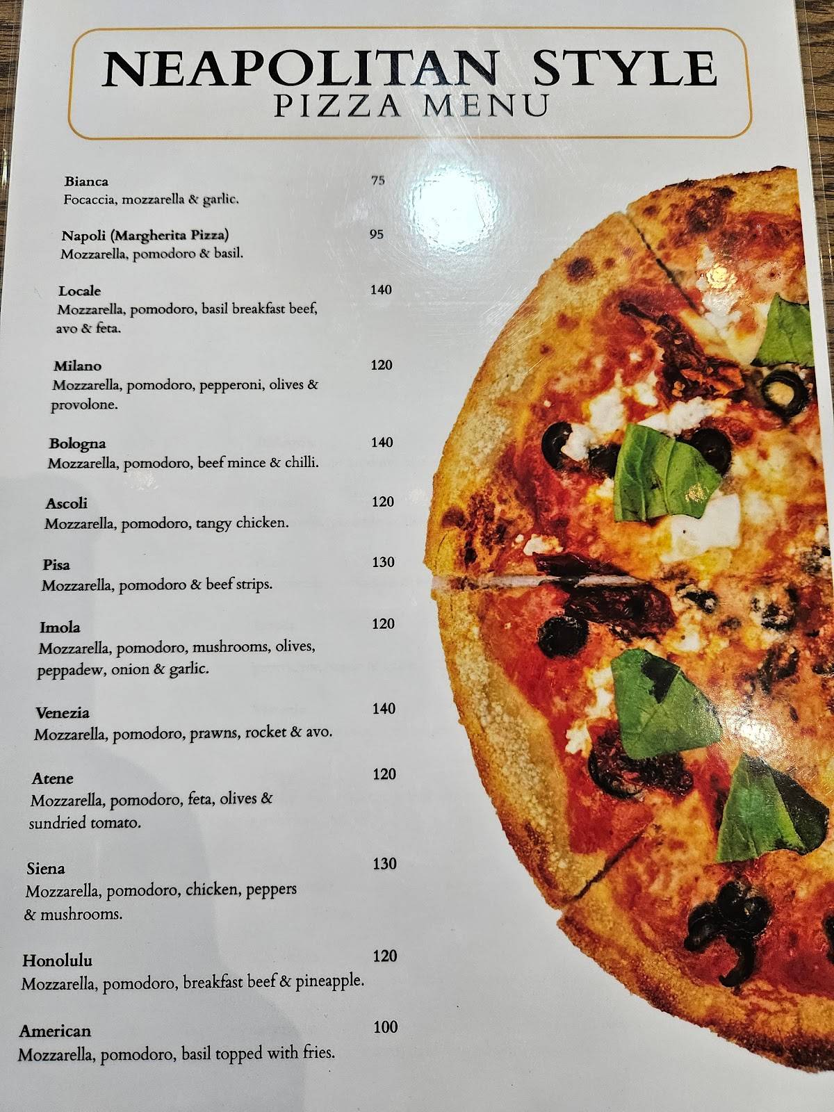 Menu at Strada Street Food -Halaal restaurant, Johannesburg