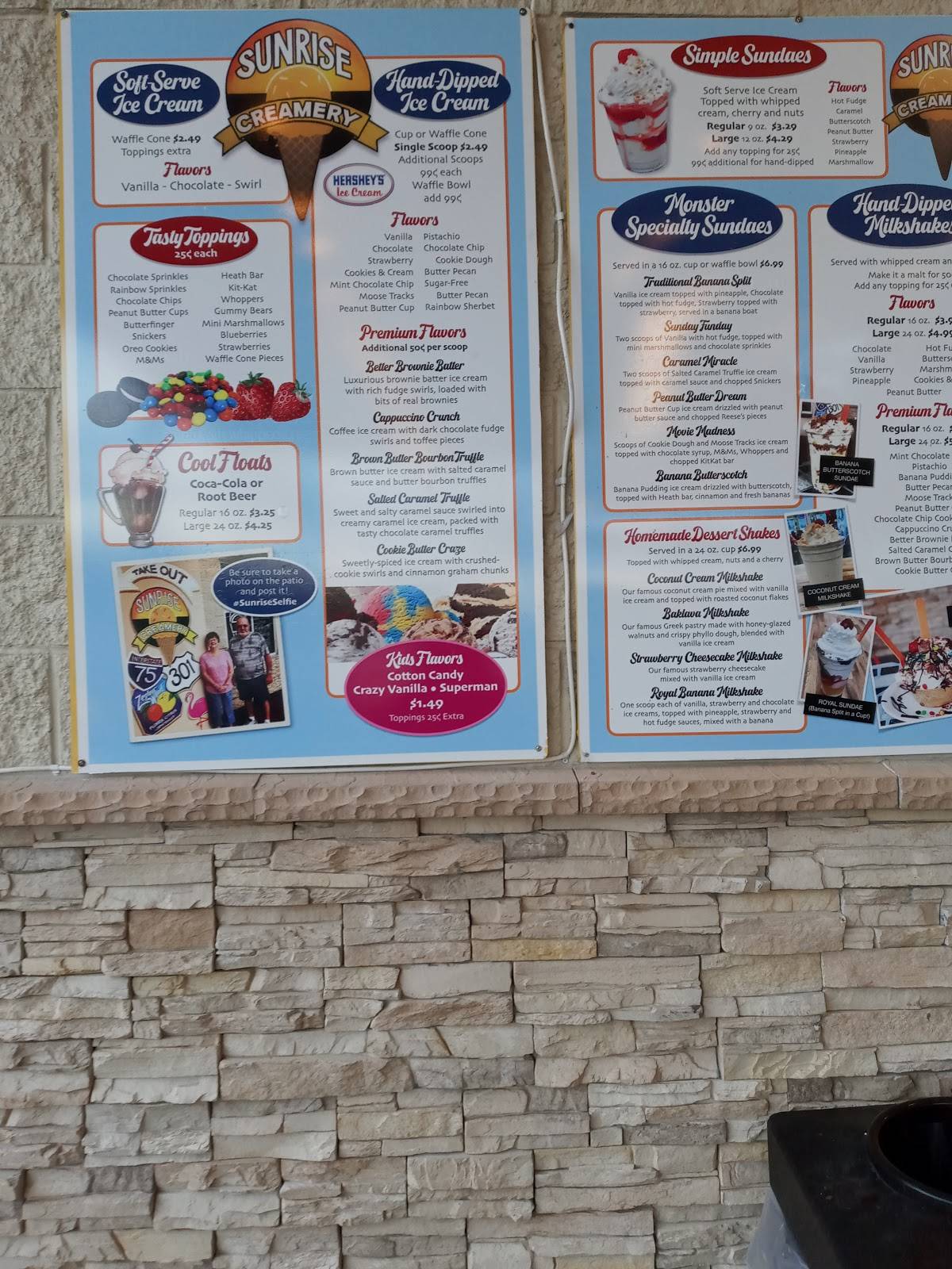Menu at Sunrise Eatery restaurant, Zephyrhills, Gall Blvd