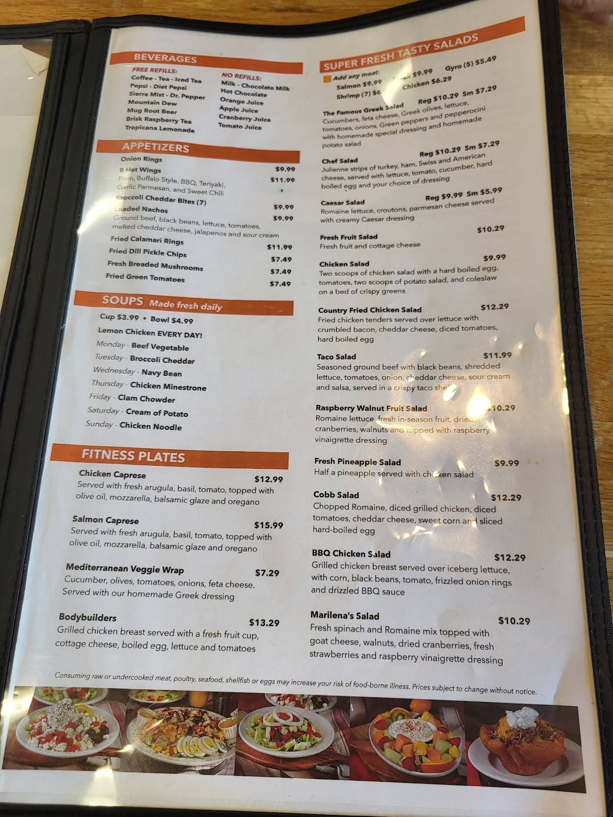 Menu at Sunrise Eatery restaurant, Zephyrhills, Gall Blvd