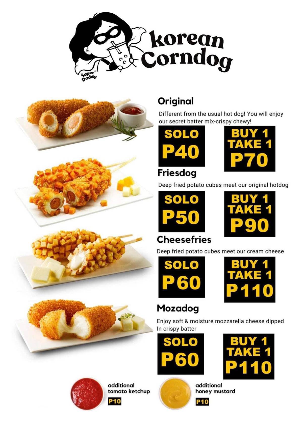 Menu at Super Daddy - Project 8, Quezon City