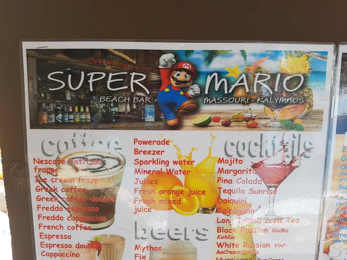 Carta de Super Mario Beach Bar, Mirties