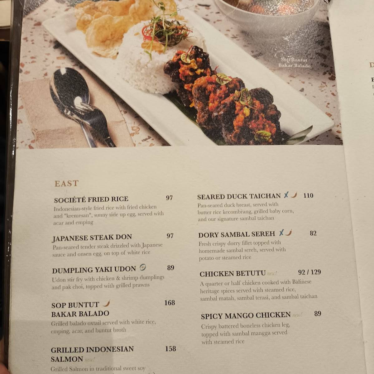 Menu at Société Surabaya cafe, Surabaya, Jl. Mayjen HR. Muhammad No.102