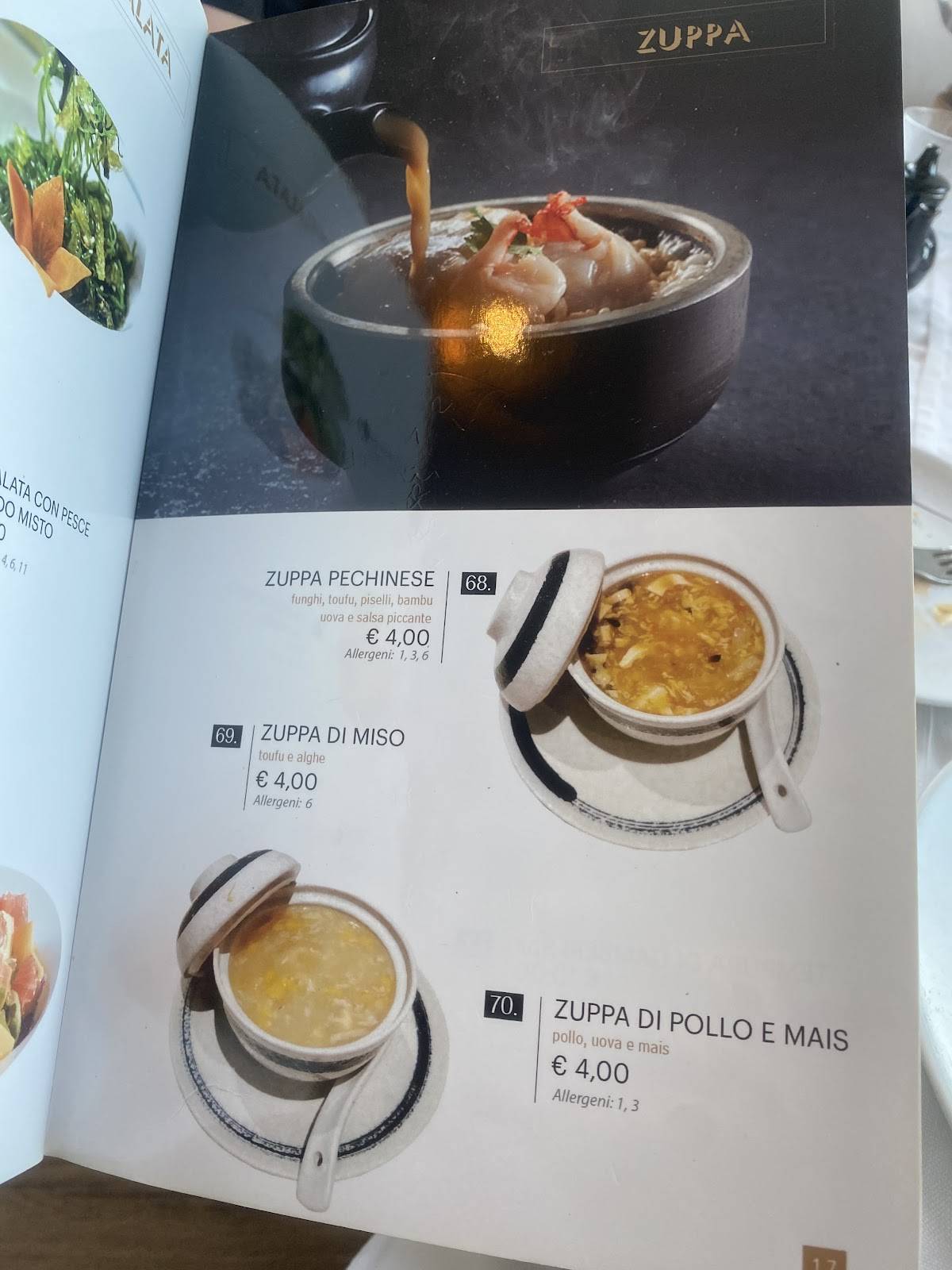 Carta del restaurante Sushi La Divina, Zenna, Via Corso Europa