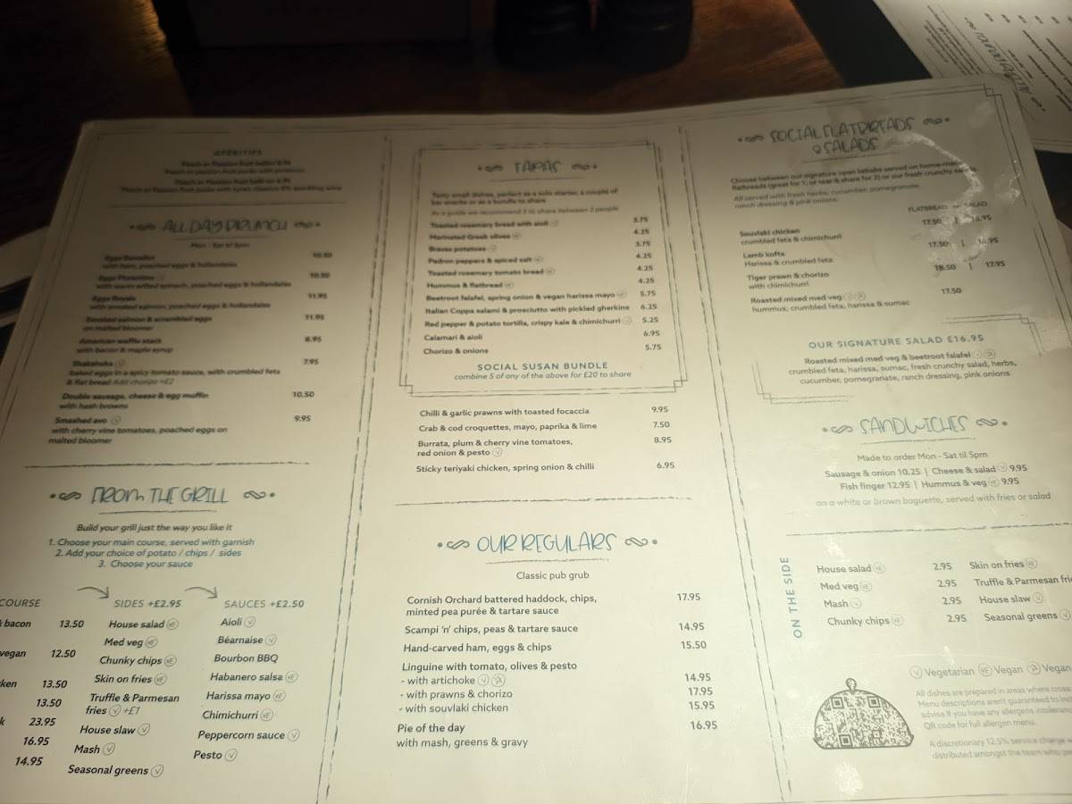 Menu at Swan Inn Pub & Dining, Chiddingfold