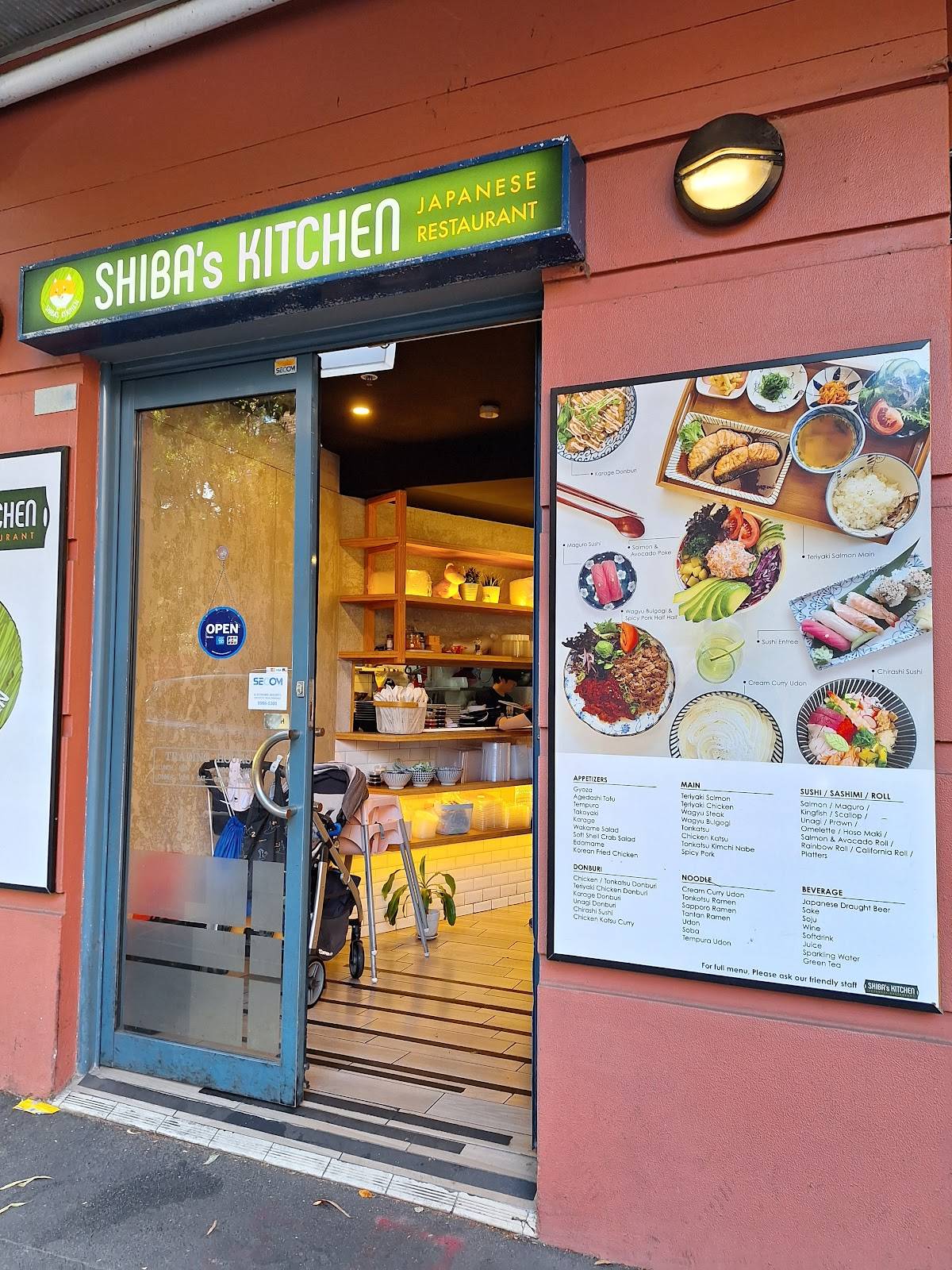 Carta del restaurante Shiba's Kitchen, Pyrmont