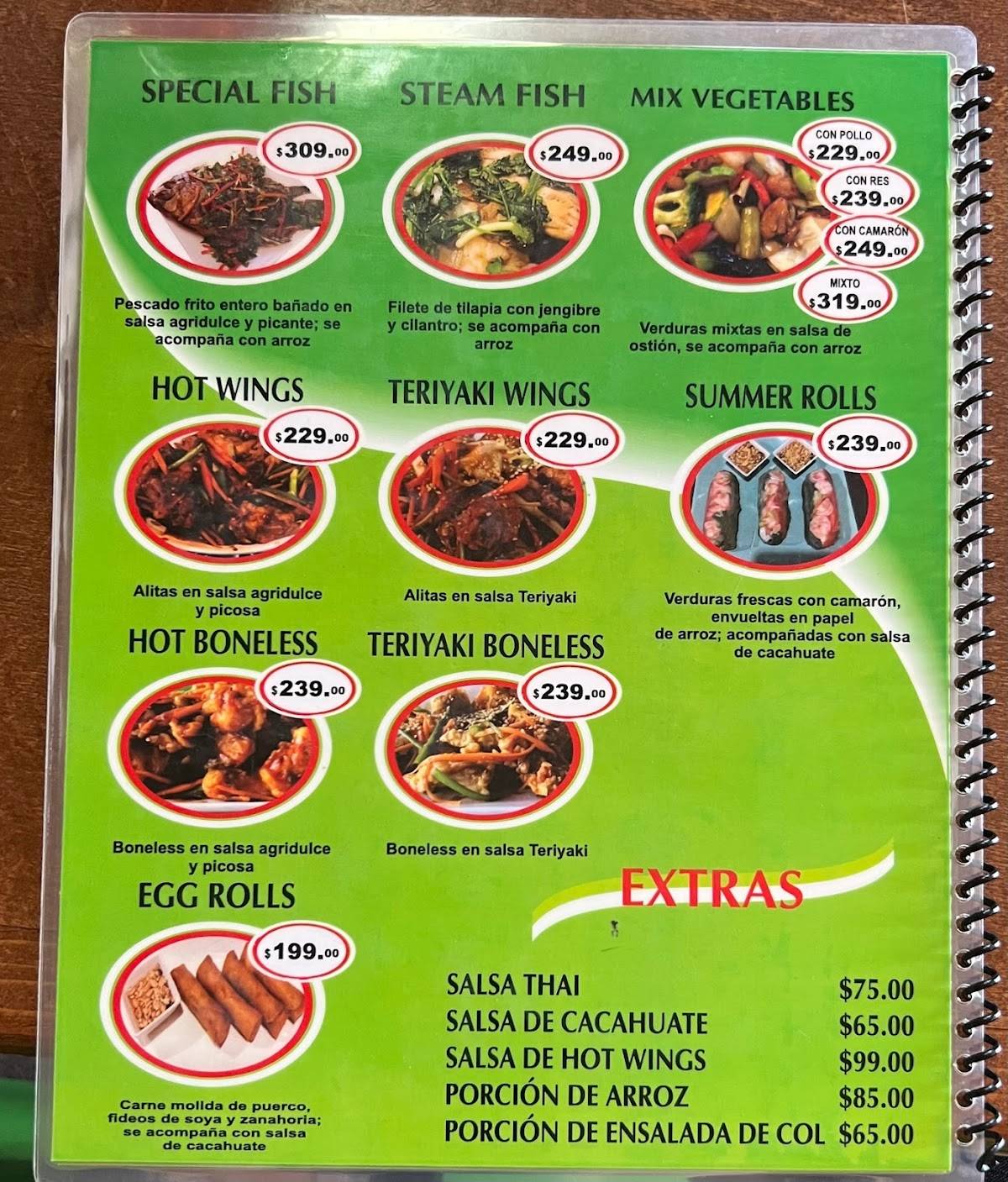 Carta del restaurante THAI FOOD - Chao Phraya Chihuahua, Chihuahua ...