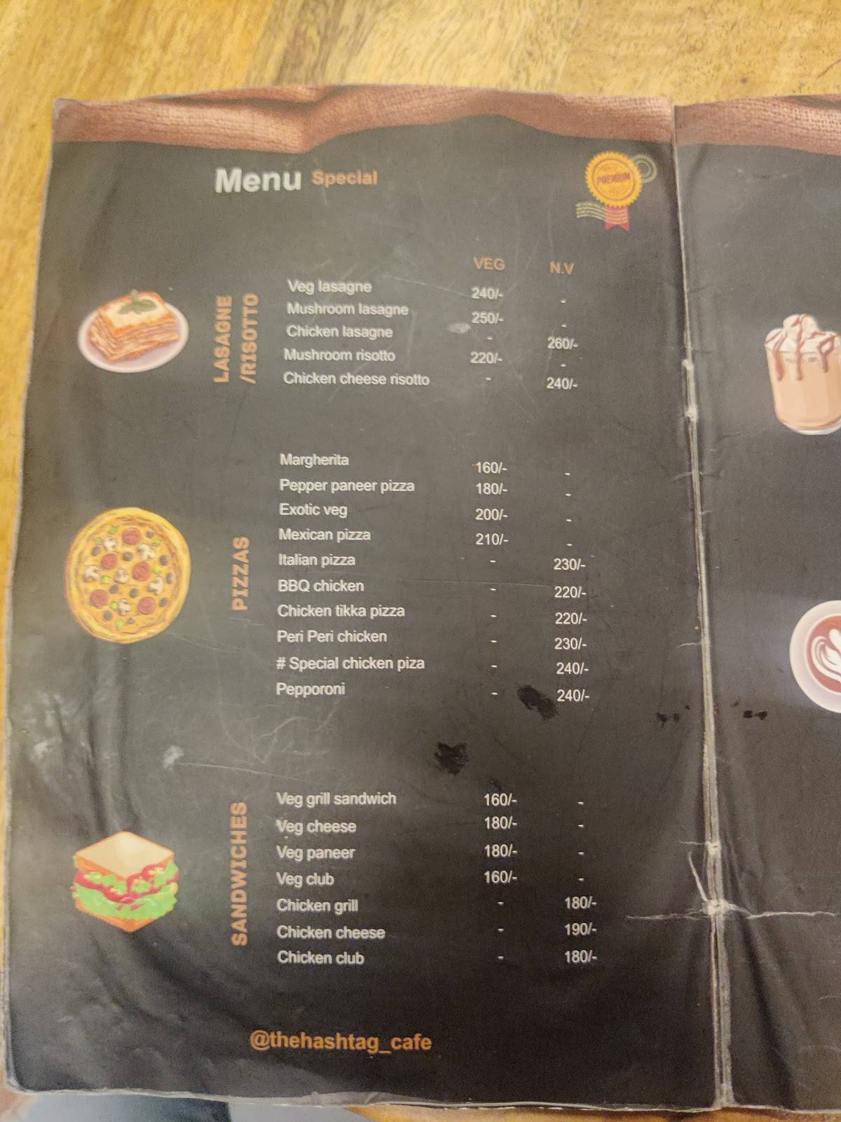 Menu at The Hashtag Cafe KPHB, Hyderabad
