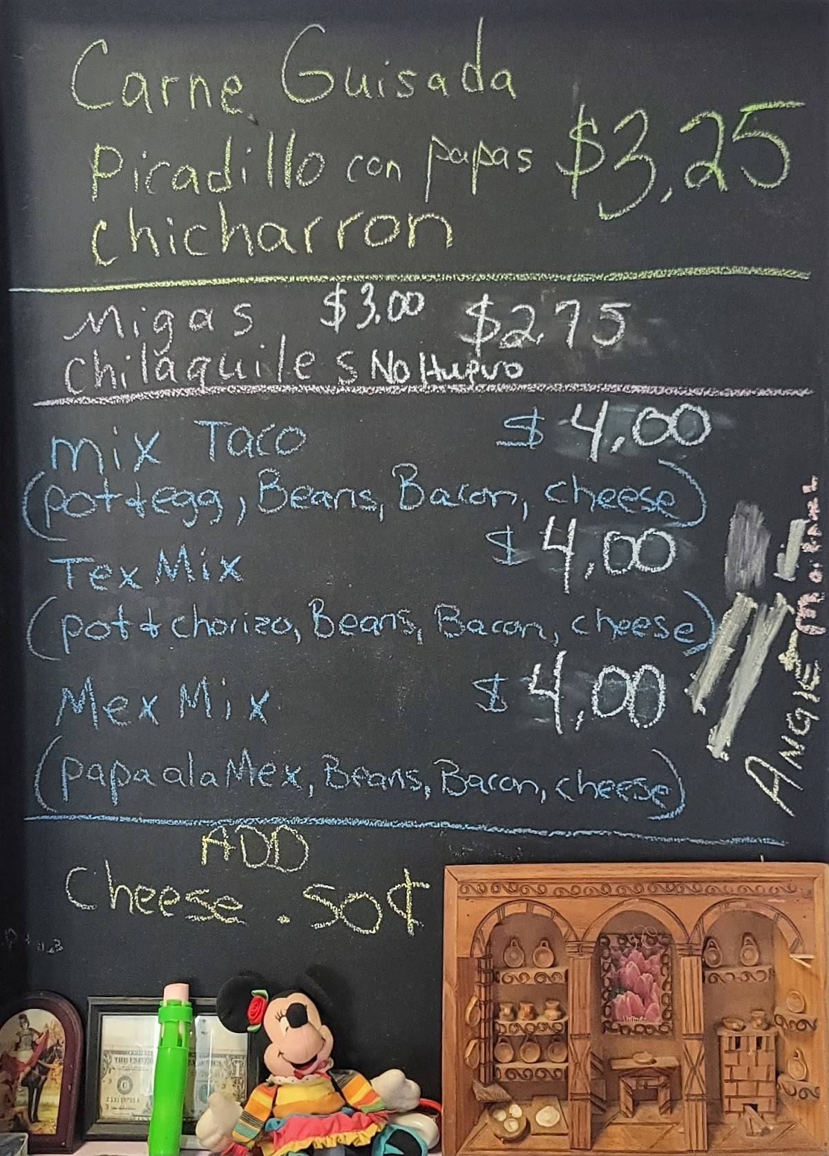 Menu at Taco Ranch restaurant, Nixon, 604 W Central Ave