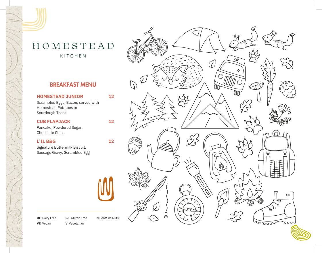 Menu at Homestead Kitchen restaurant, Talkeetna