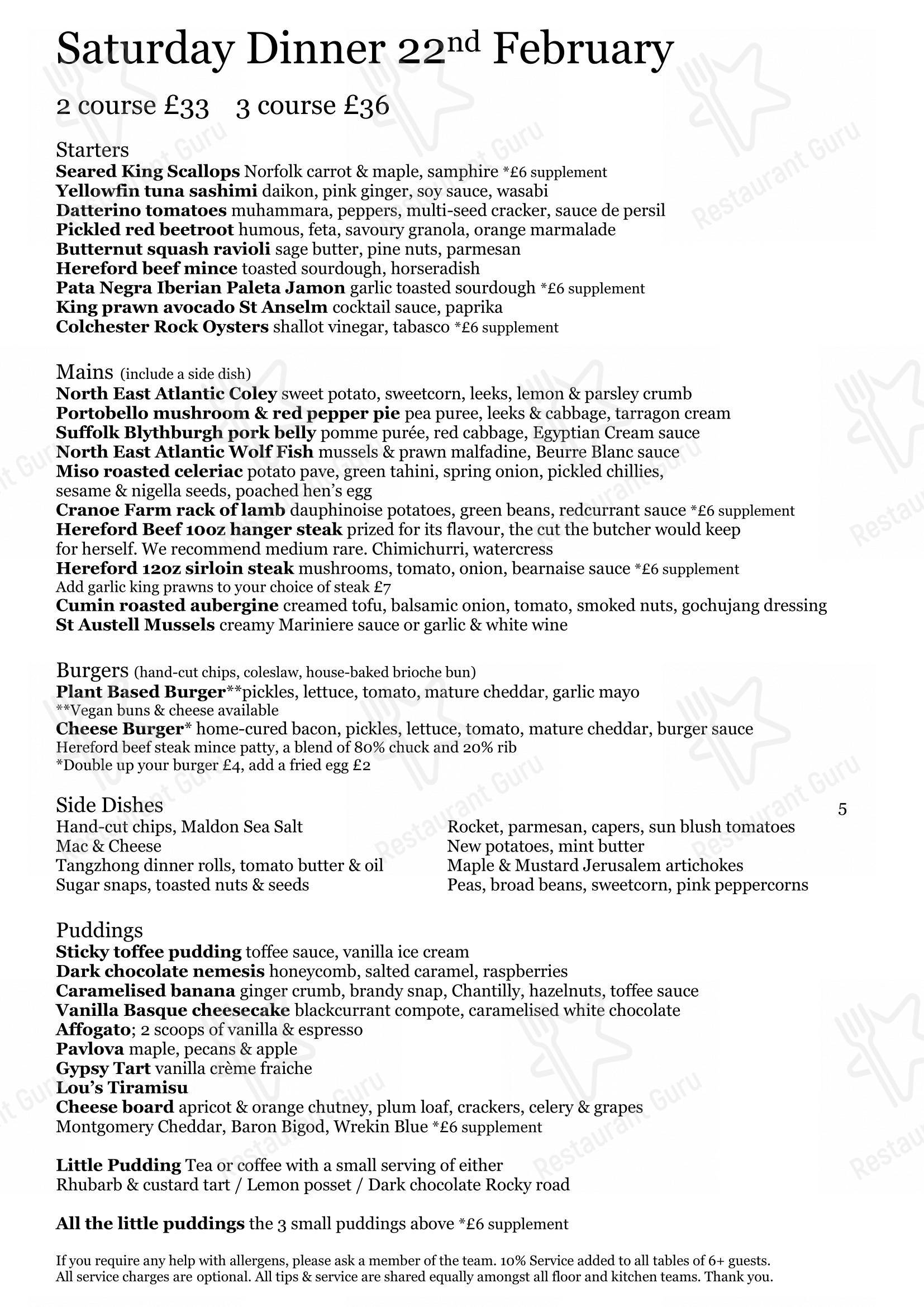 Menu at Tap and Kitchen pub & bar, Oundle