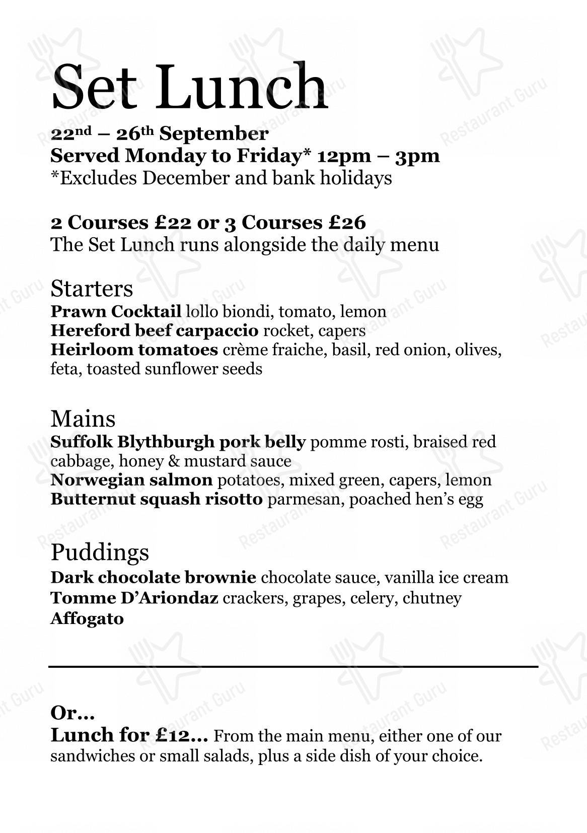Menu at Tap and Kitchen pub & bar, Oundle