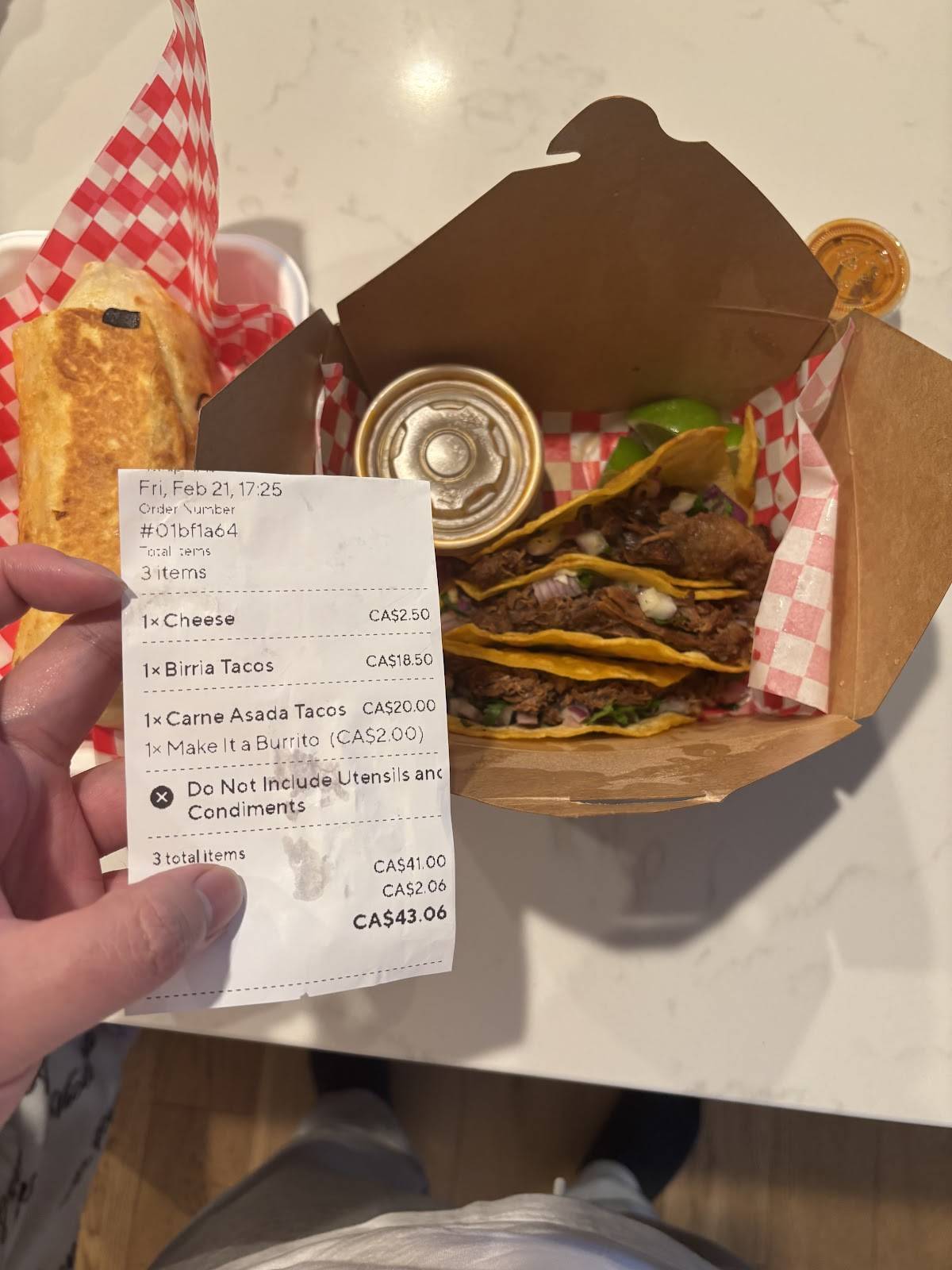 Carta del restaurante Taqueria El Chefe, Calgary, 27 Ave NE