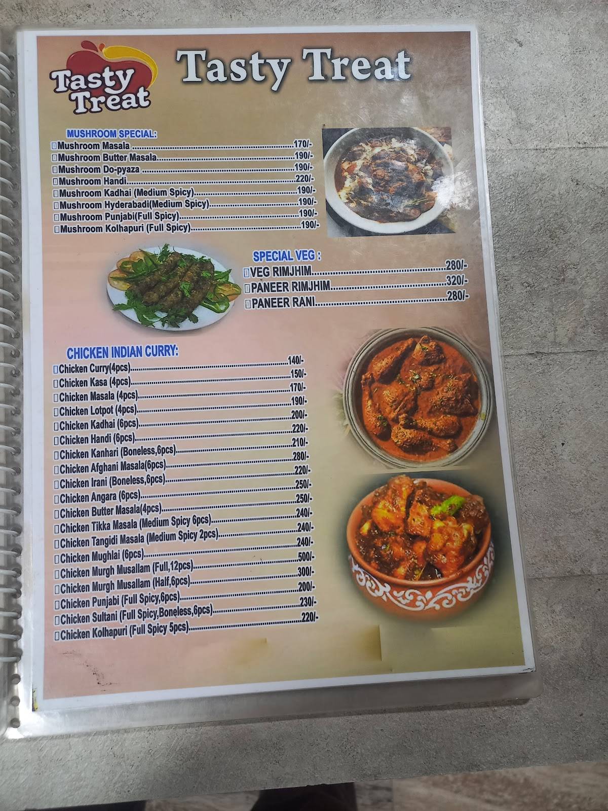Menu at Tasty Treat restaurent, Nuapada