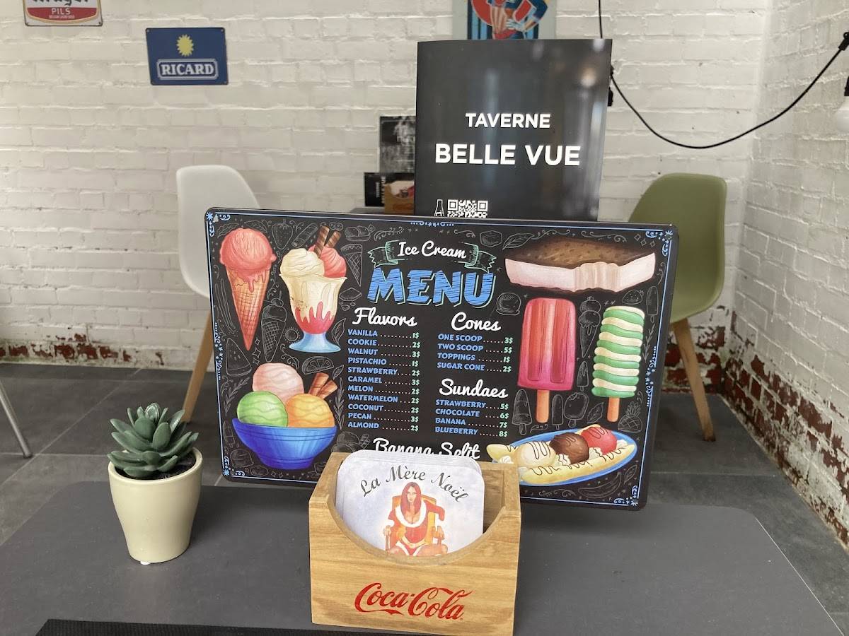 Menu at Taverne Belle Vue, Ghent
