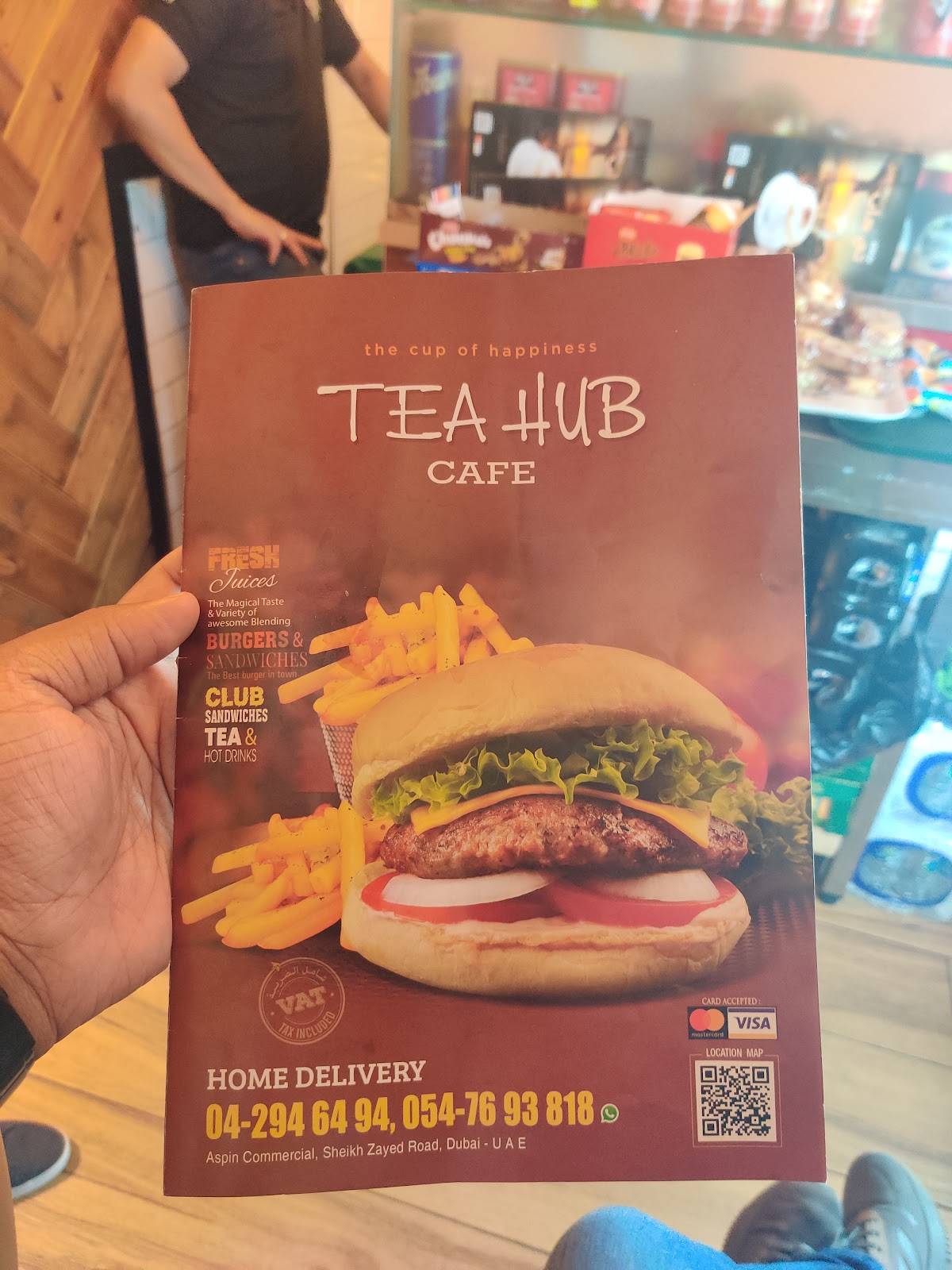 Menu at Tea Hub Cafe, Dubai