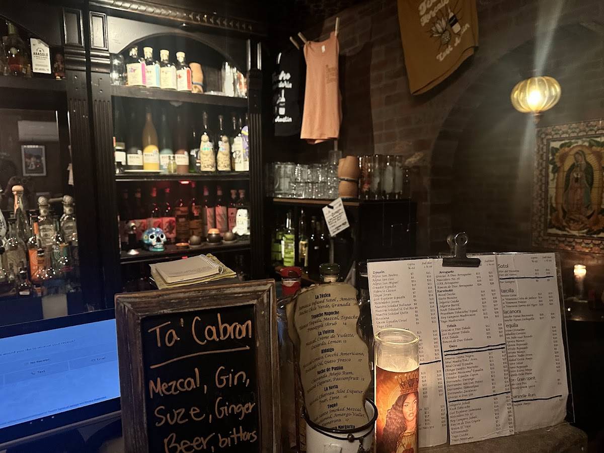 Menu at Techo Mezcaleria & Agave Bar, Austin