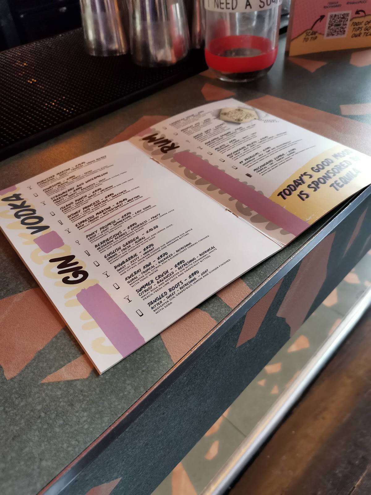 Menu at Tequila Mockingbird Putney pub & bar, London, 4-6 Putney High St