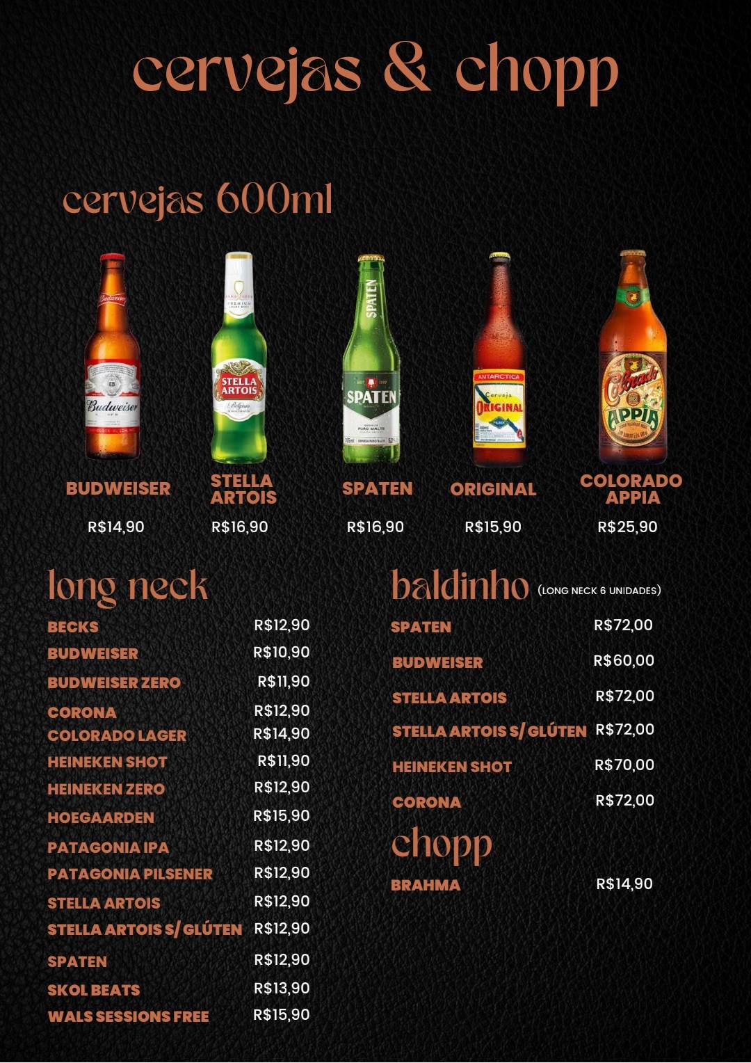 Menu em Texas 54 Bar, Uberlândia
