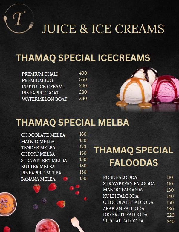 Menu at Thamaq Restaurant Bagalur Cross, Bengaluru